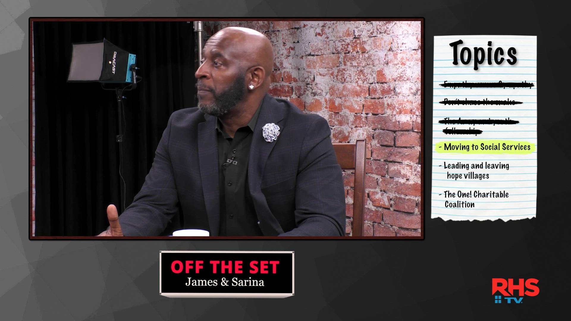 Off the Set with James and Sarina | RHStv