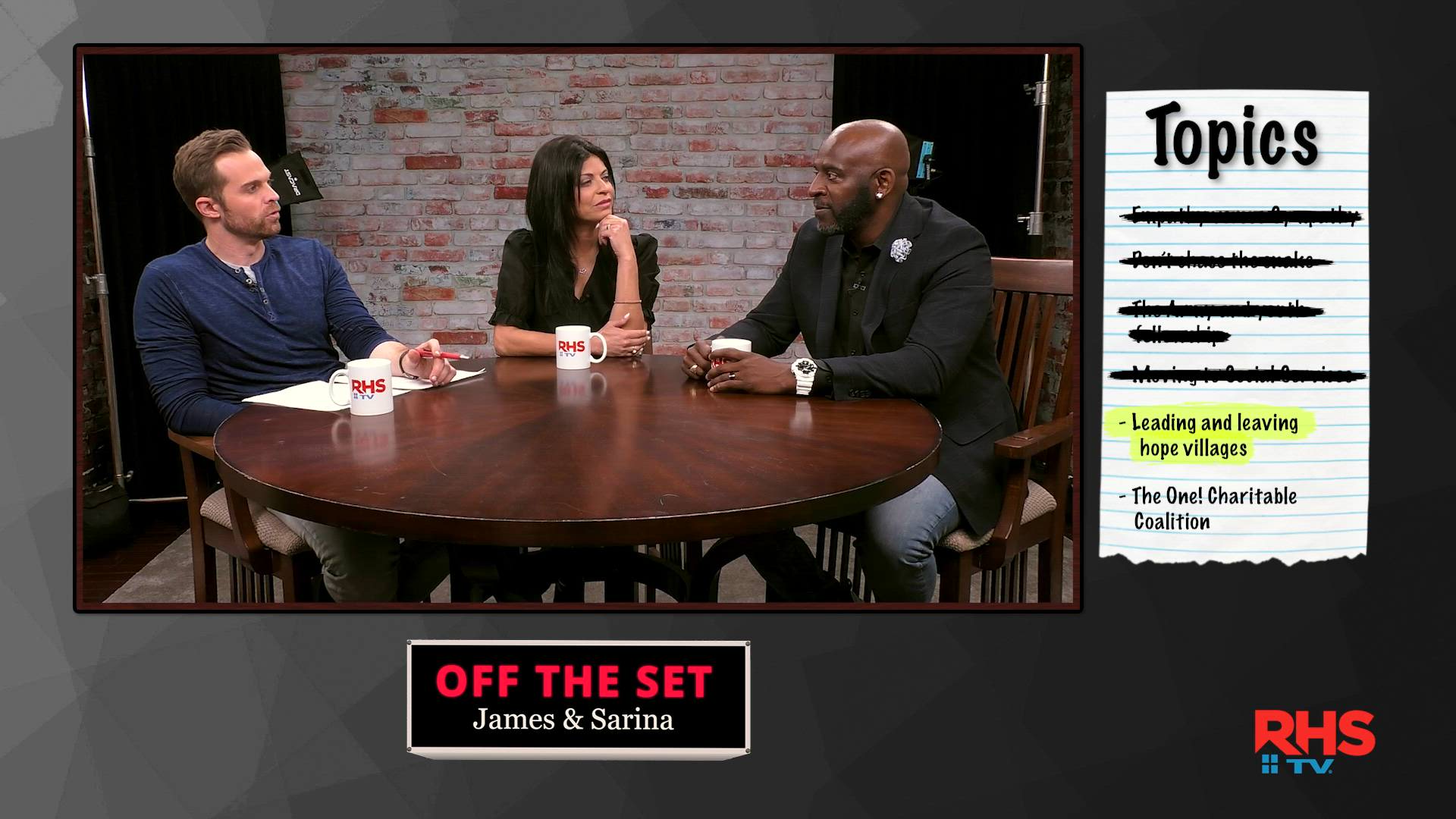 Off the Set with James and Sarina | RHStv